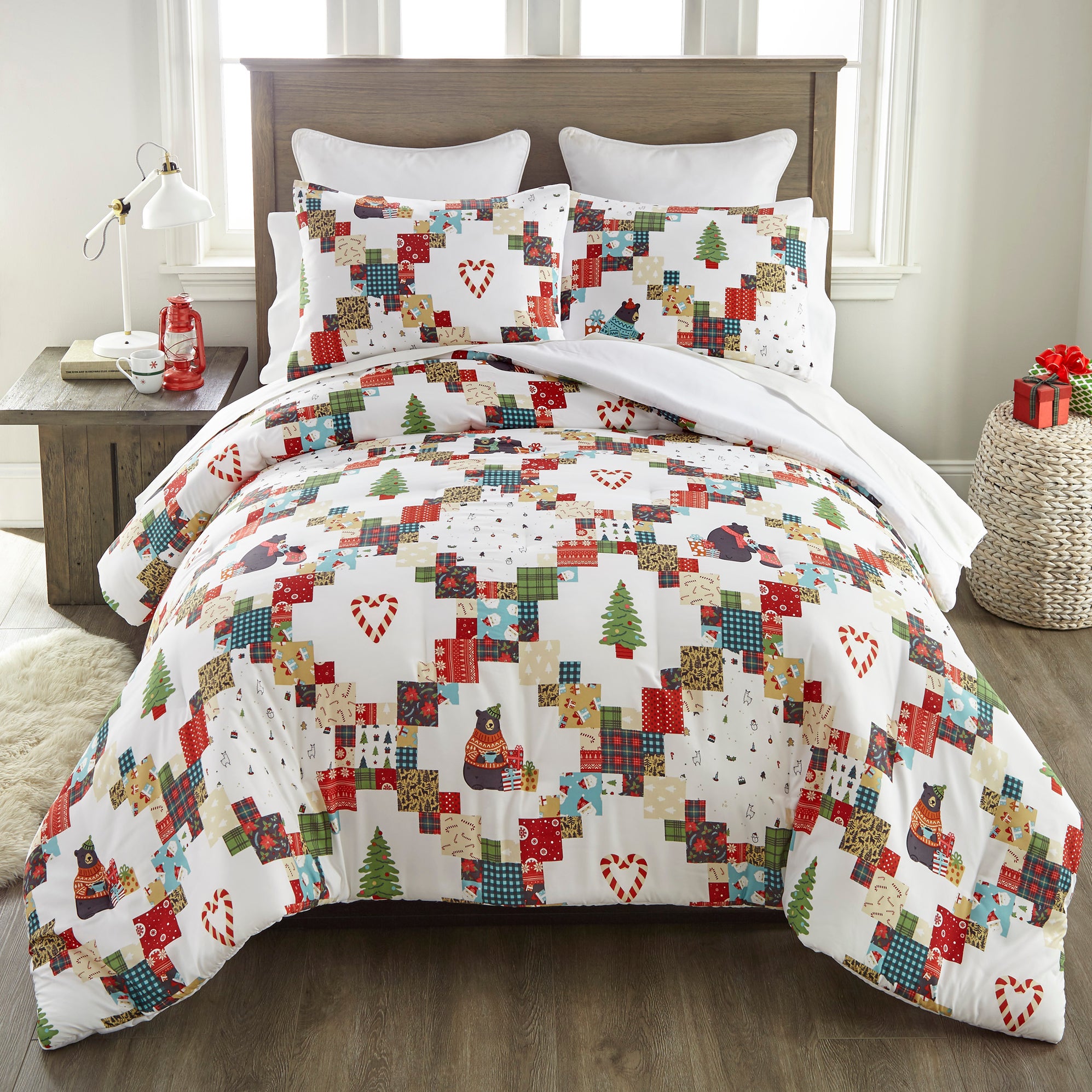 Christmas Holiday Bear Comforter Set | The Cabin Shack