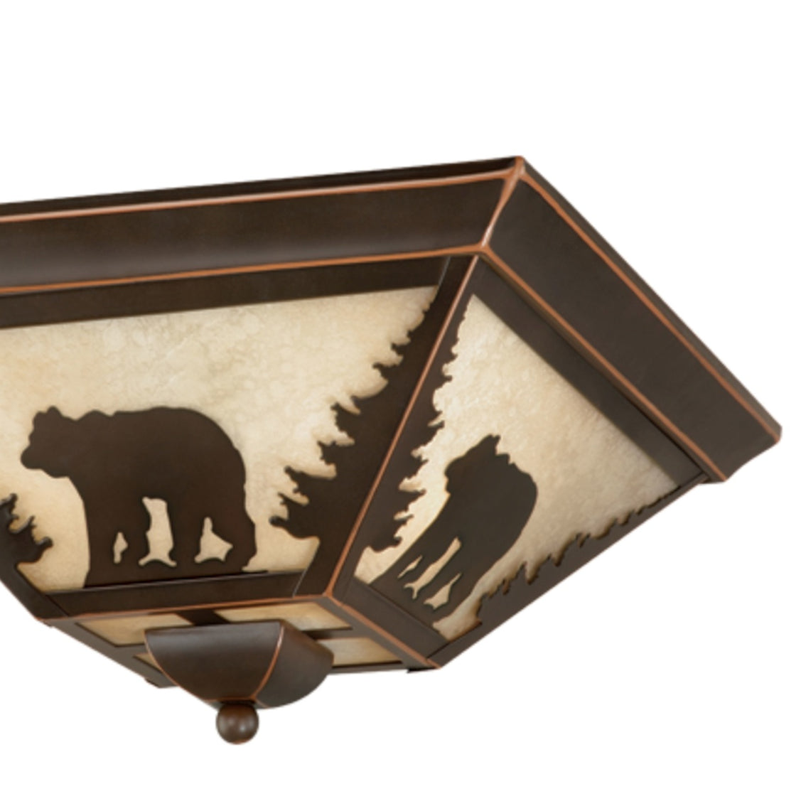 Dominguez Canyon Evergreen Bear Trail Ceiling Light | The Cabin Shack