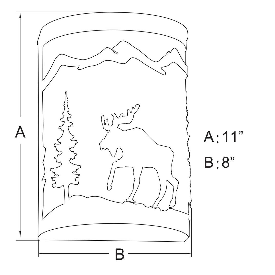 Evergreen Bronze Meadow Trail Moose Wall Sconce | The Cabin Shack