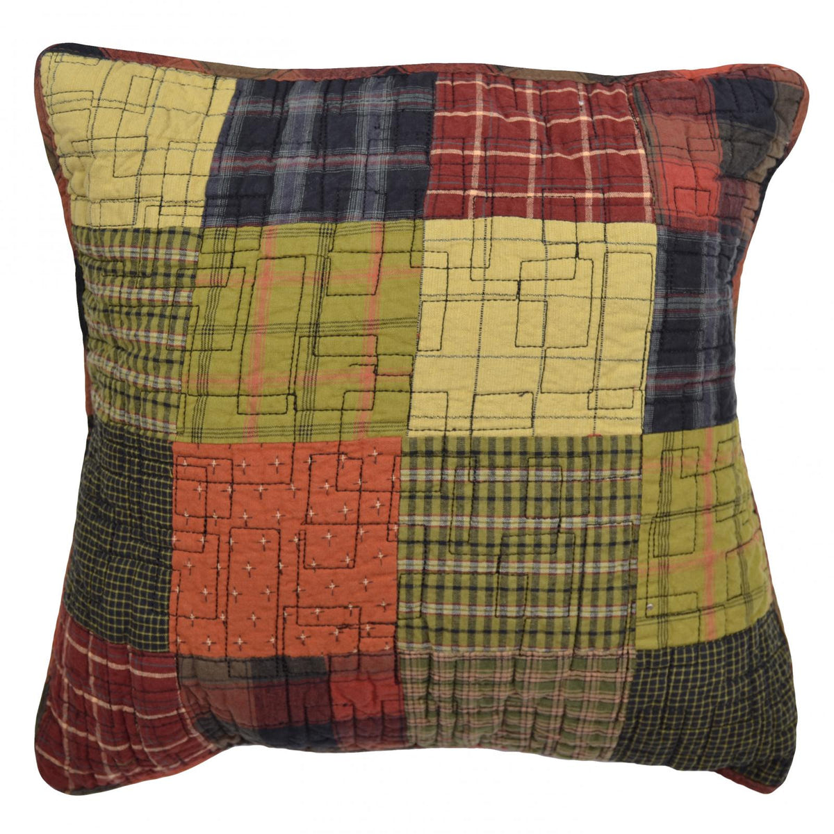 Patterned Devil's Head Lookout Square Cabin Pillow | The Cabin Shack