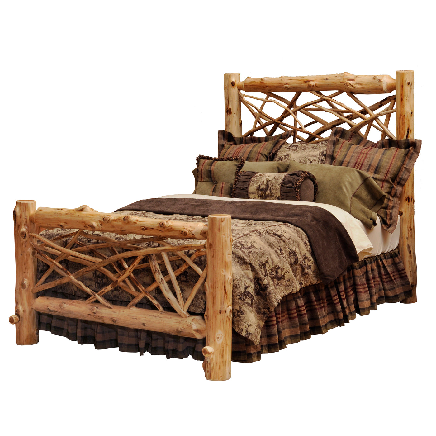 Backcountry Cedar Twig Bed | Rustic Cabin Bed | The Cabin Shack