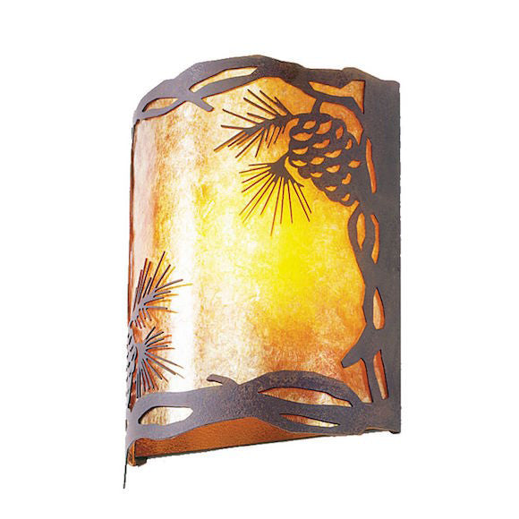 Rustic Wall Sconce | Timber Ridge Pinecone | The Cabin Shack