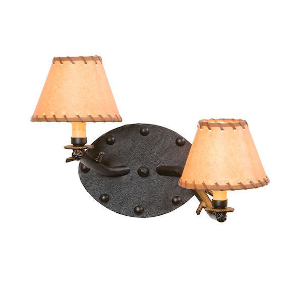 Rustic Wall Sconce | Timber Rivets | The Cabin Shack
